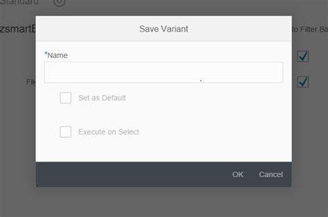 Solved Variant Management Save Option SAP Community