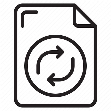Refresh Document File Office Doc Icon Download On Iconfinder