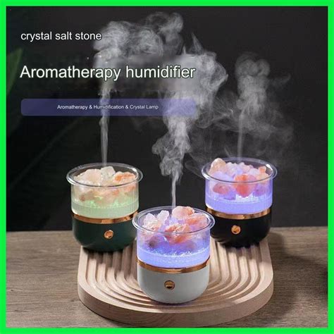 Salt Lamp Diffuser Salt Lamp Oil Diffuser Colorful Atmosphere Lamp