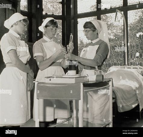 Training Of Nurses In Practical Showing Trainee Nurses On Routine Ward