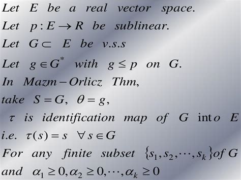 Ppt Mazm Orlicz Theorem Powerpoint Presentation Free Download Id 4238424