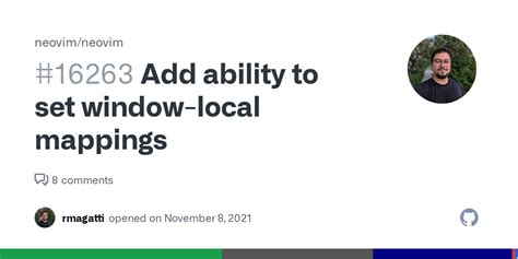 add ability to set window local mappings · issue 16263 · neovim neovim