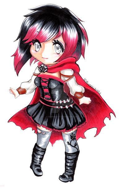 Ruby Rose Chibi Print By Bunniikitty On Deviantart