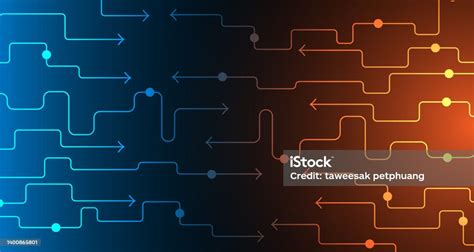 추상 전기 기술 회로 라인 미래 지향적 인 연결 디지털 데이터 배경 Ep33 배경 주제에 대한 스톡 벡터 아트 및 기타 이미지 배경 주제 0명 개체 그룹 Istock