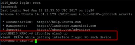 【faq】设置usb wifi dongle执行ifconfig wlan0 up报错no such device de10 nano myfpga forum powered