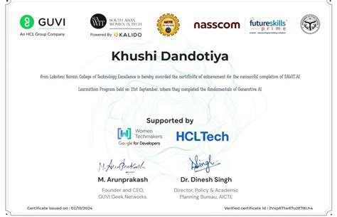Khushi Dandotiya On Linkedin Generativeai Ai Techinnovation Machinelearning Lifelonglearning