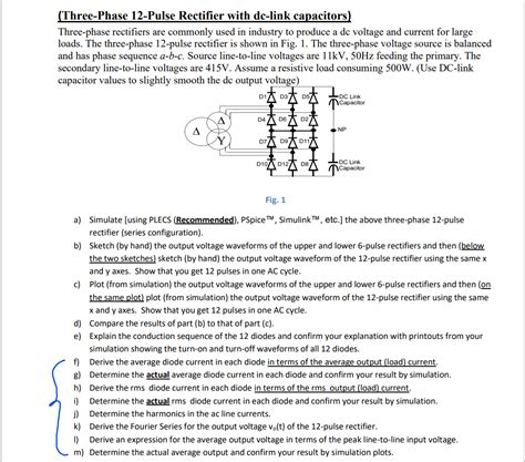 Three Phase 12 Pulse Rectifier With Dc Link