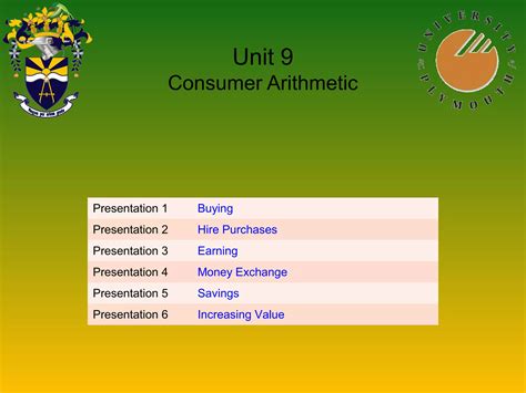 Math Unit9 Consumer Arithmetic Ppt