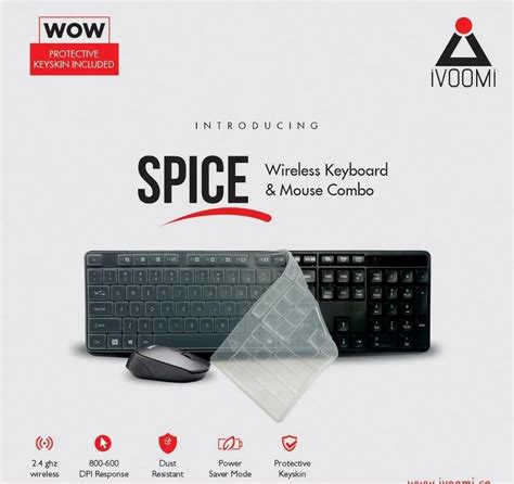Ivoomi Keyboard And Mouse Wireless Combo Keyskin Iv 101kmc At ₹ 650 Piece Computer Input Devices