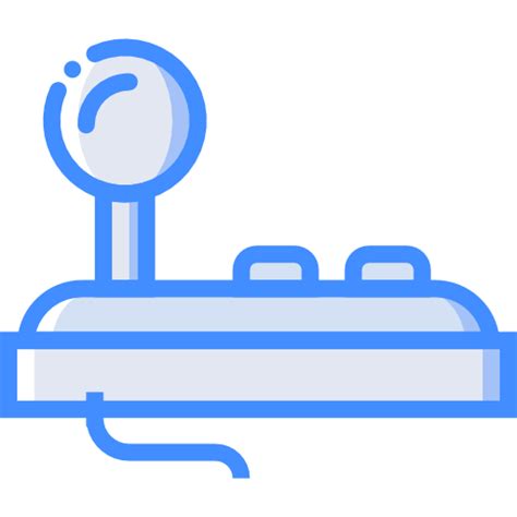 Joystick Basic Miscellany Blue Icon