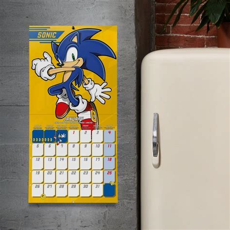 Sonic The Hedgehog Square 2026 Calendar Infinity Collectables