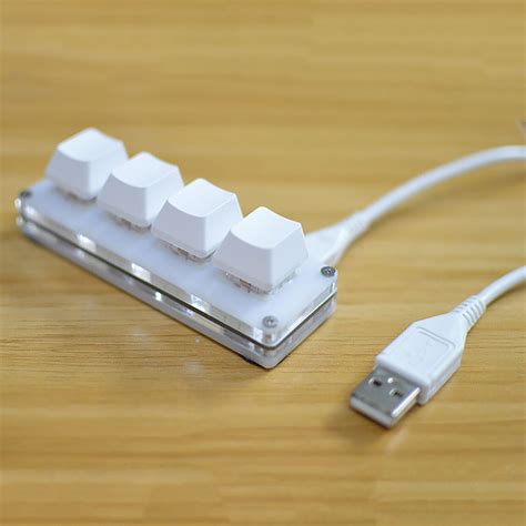 Used 4 Key USB Keyboard Mini Keyboard DIY Custom Shortcuts Keyboard UBB Threads