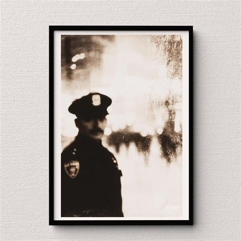 Vintage Police Portrait Masculine Wall Art Man Cave Decor T