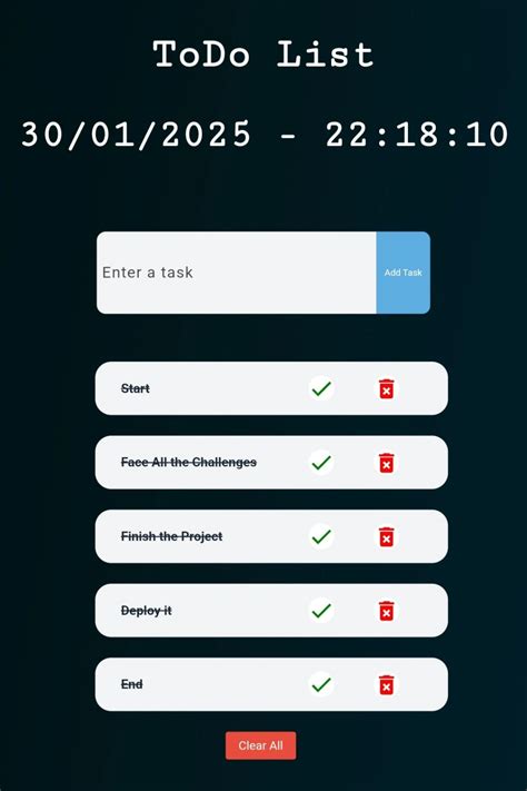 I Am Thrilled To Share That I Have Just Created My Very Own Todo App