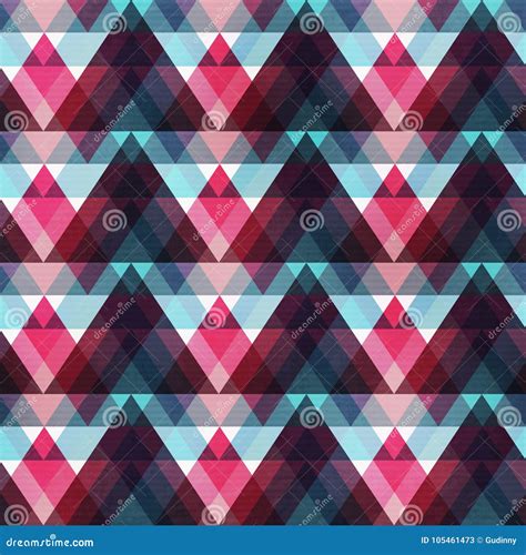 Red Triangle Pattern Stock Vector Illustration Of Decorative 105461473