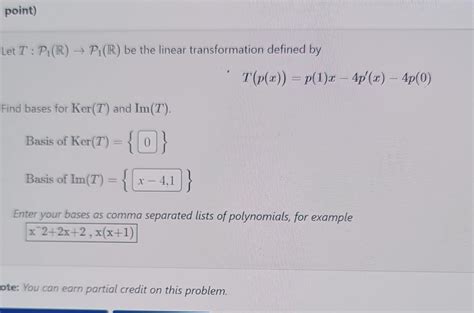Solved Let T P1 R →p1 R Be The Linear Transformation