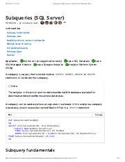 Subqueries SQL Server SQL Server Microsoft Docs pdf 下午 Subqueries SQL Server