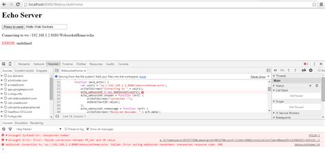 Grails Connection To Websocket Failed Unexpected Response Code 404