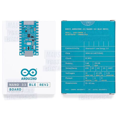 Abx00071 Arduino Microcontrolador Arduino Nano 33 Ble Rev2