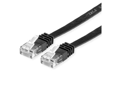 VALUE UTP Patch Cord Cat 6 Class E Extra Flat Black 2 M SECOMP International AG