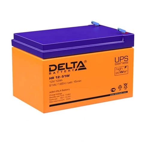 Аккумулятор Delta DTM 1212 (12V / 12Ah) со склада в Москве и СПб с ...