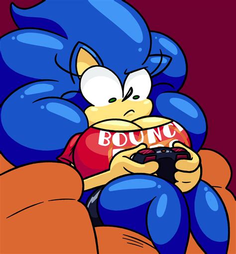 Rule 34 Big Breasts Blue Hair Controller Frost Lock Sitting Sonic Series Sonic The Hedgehog