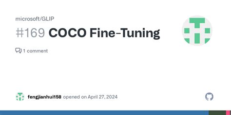 COCO Fine Tuning Issue Microsoft GLIP GitHub