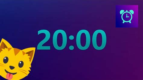 20 Minute Timer Countdown No Music With Loud Alarm ⏱⏱ Youtube