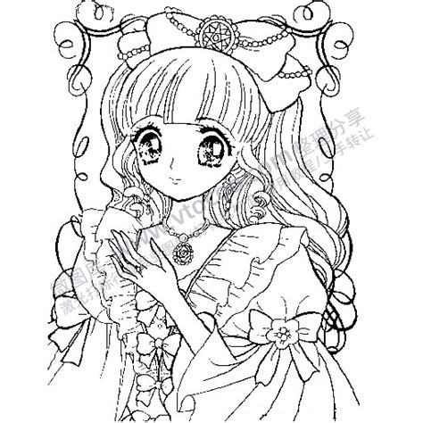 公主线稿动漫人物卡通人物癞蛤蟆想吃天鹅肉激光打标文件通用位图 微图库