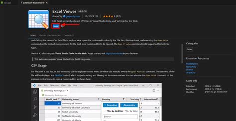 Visual Studio Code CSV E Tabelle Development HTML It