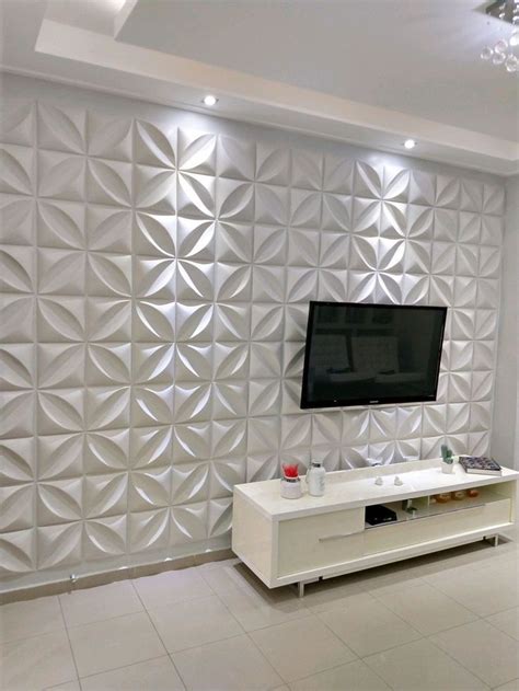 Parede Com Gesso 3d Dicas E Inspirações De Ambientes Painel De Parede Decoração De Casa