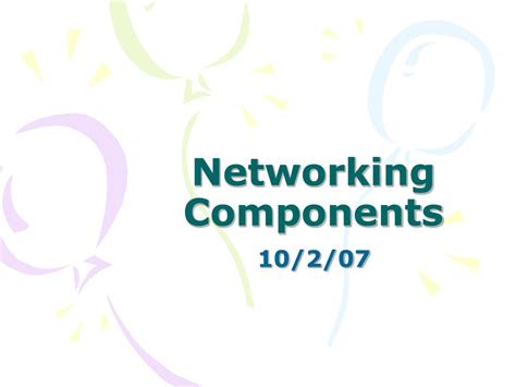 PPT Networking Components PowerPoint Presentation Free Download ID 1826437