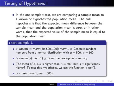R Programming Intro With Examples Ppt