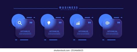 아이콘과 4가지 별개의 단계를 특징으로 하는 인포그래픽 라벨 디자인 템플릿 프로세스 차트 프레젠테이션 슬라이드 워크플로 구성표 배너 흐름도 및 데이터 시각화에