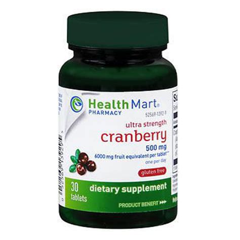 Cranberry 500 Mg Tablets 30 Count Pure Herbs