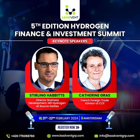 Leadvent Group On Linkedin 5th Edition Hydrogen Finance And Investment
