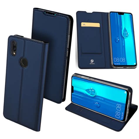 Original DUX DUCIS PU Leather Case For Huawei Y9 Prime 2019 Coque Luxury Flip Stand Wallet Cover