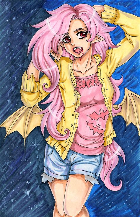 Flutterbat Flutterbat Batpony mlp art mlp крипота mlp хуманизация Batpony