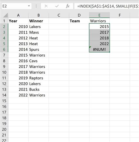 Excel Return Multiple Values Based On Single Criteria Online