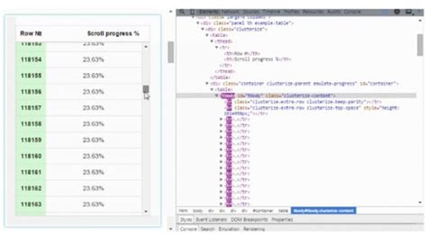 Clusterizejs Tiny Plugin To Display Large Data Sets Easily Designbeep