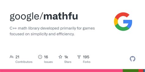 Github Google Mathfu C Math Library Developed Primarily For Games Focused On Simplicity And