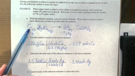 More Reaction Stoichiometry Example Youtube