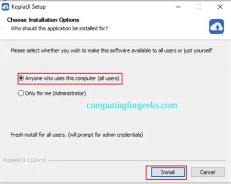 how to backup linux and windows systems using kopia computingforgeeks