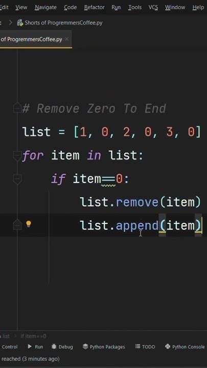 remove append in python shorts coding programming python