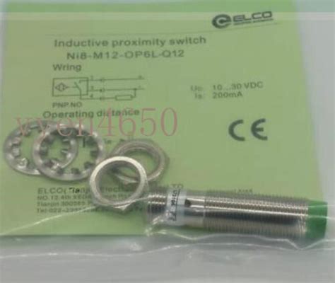 Original Elco Inductive Proximity Switch Sensor Ni8 M12 Op6l Ebay