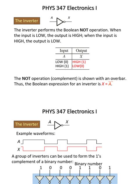 Phys 347 Lecture Notes On Digital Electronics 2 2023 2024 Download