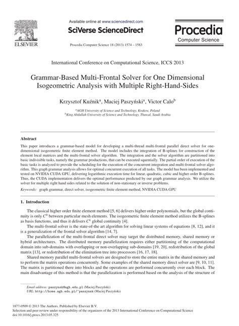 [pdf] grammar based multi frontal solver for one dimensional