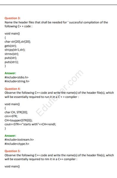 Class Th Computer Science NCERT Solutions In PDF