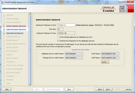 exadata data base machine oracle exadata deployment assistance oeda