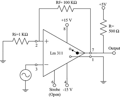 Simple Comparator Circuit W Lm311 Doesnt Work Electrical